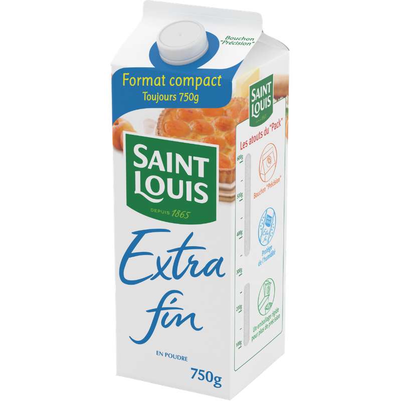 Sucre en poudre extra fin, St Louis (750 g) | La belle vie : Changez ...