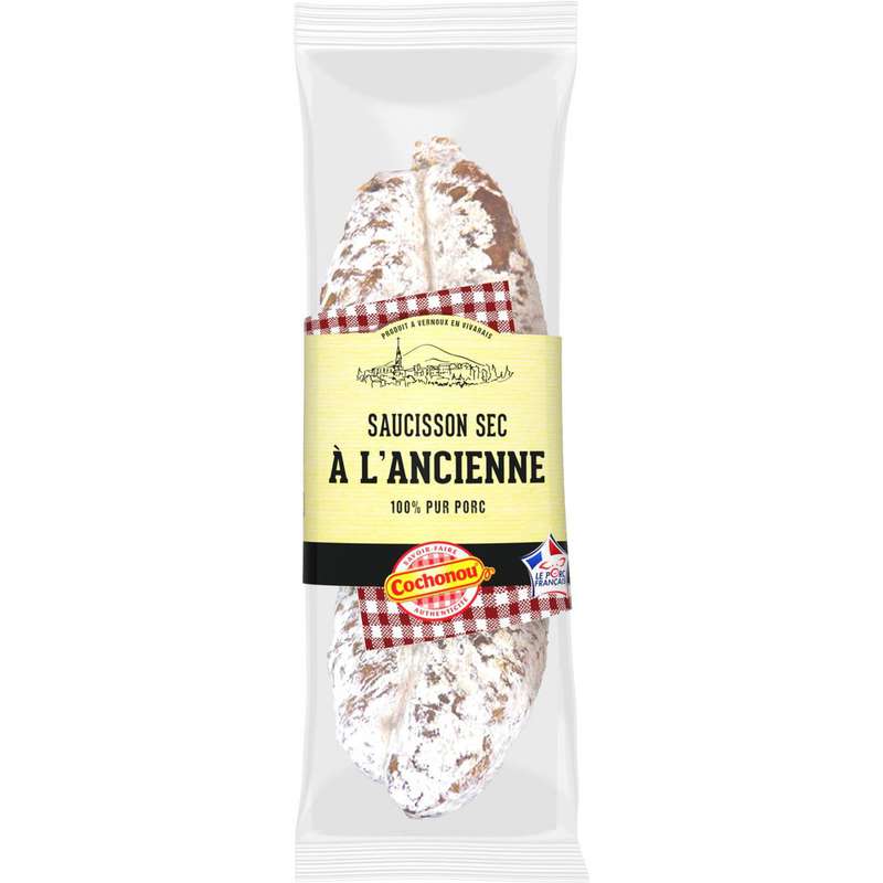 Saucisson sec à l'ancienne, Cochonou (225 g) | La belle vie : Changez ...