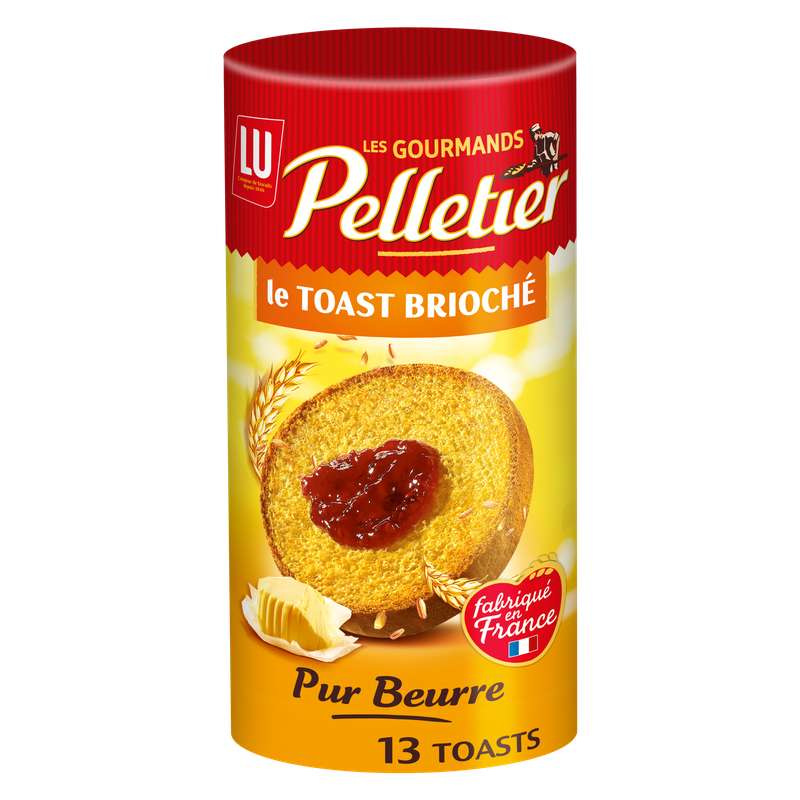 Toast Brioché rond, Pelletier (13 toasts, 150 g) | La belle vie ...