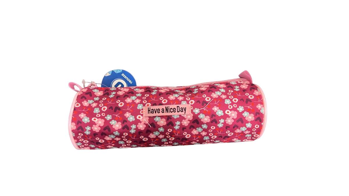 Trousse rose à fleurs, U (22 cm) | La Belle Vie : Courses en Ligne ...