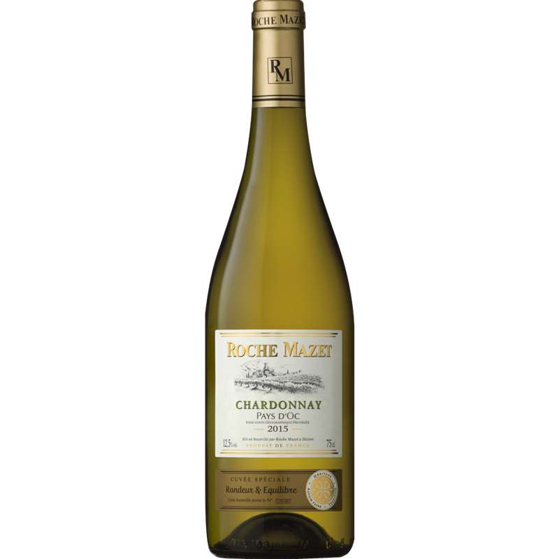 Vin blanc IGP Pays d'Oc Chardonnay, Roche Mazet (75 cl) | La belle vie ...