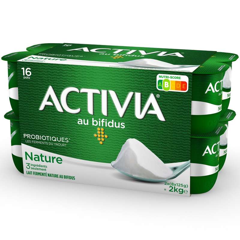 Yaourt bifidus nature Activia, Danone (16 x 125 g) | La belle vie ...