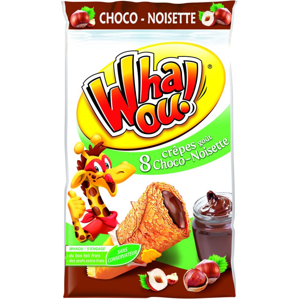 Crêpes Whaou choco-noisettes (x 8, 256 g) | La belle vie : Vos courses ...