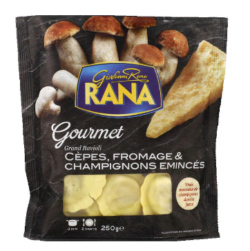 Grand Ravioli aux cèpes, fromage et champignons émincés, Giovanni Rana ...