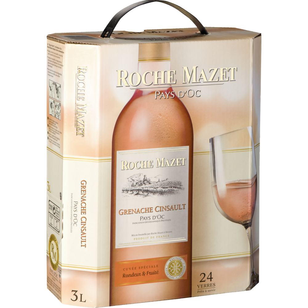 Cinsault Grenache Rosé Roche Mazet 2019 (3 L) | La belle vie : Changez ...