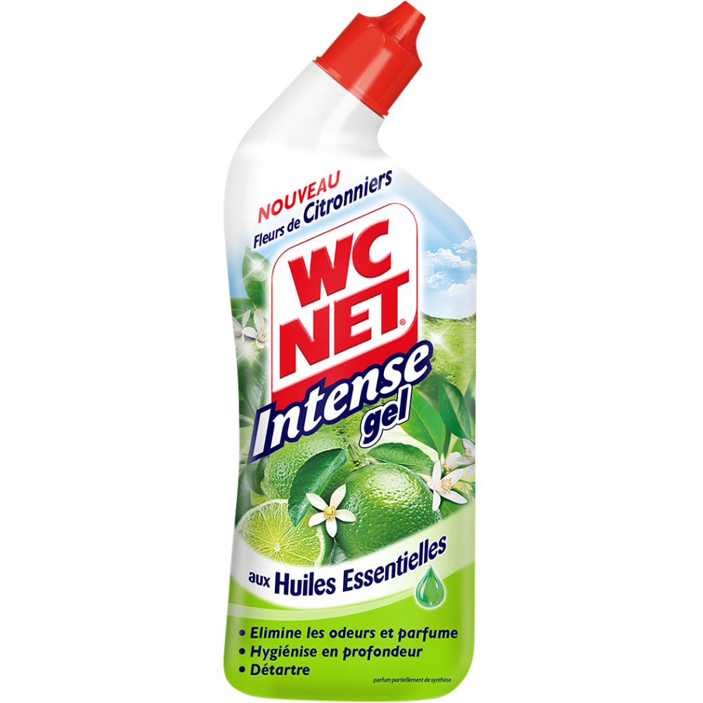 Gel détartrant senteur fleurs de citronnier aux huiles essentielles, WC Net Intense (750 ml ...