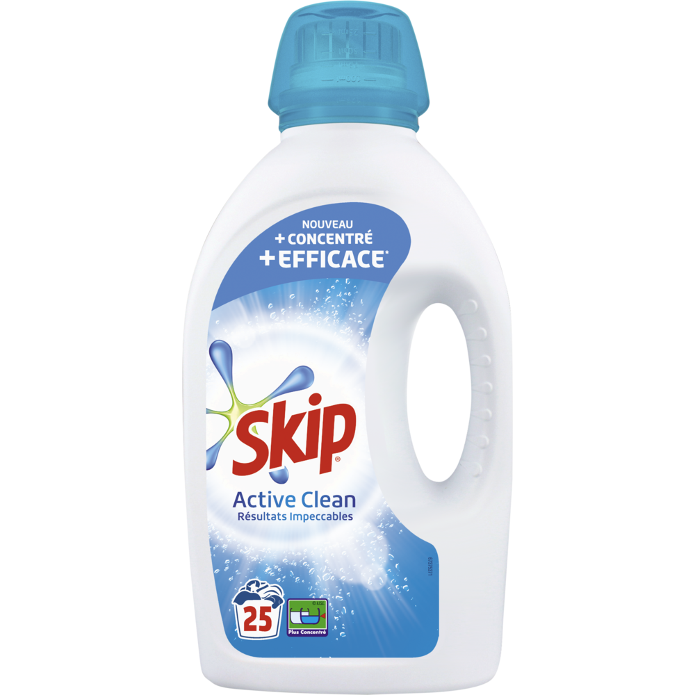 Lessive Active clean, Skip (1,25 L = 25 Lavages) | La belle vie ...
