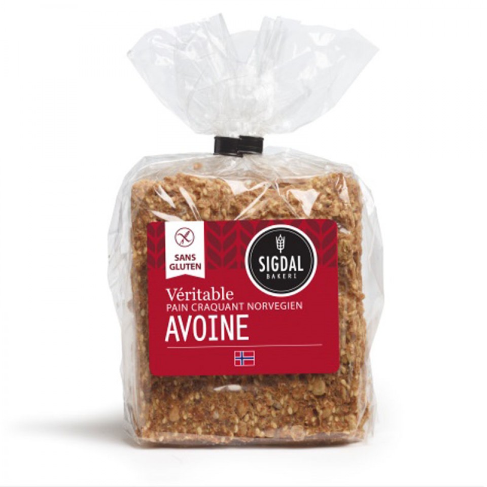 Pain craquant Norvégien sans gluten - Avoine, Sigdal Bakeri (190 g ...