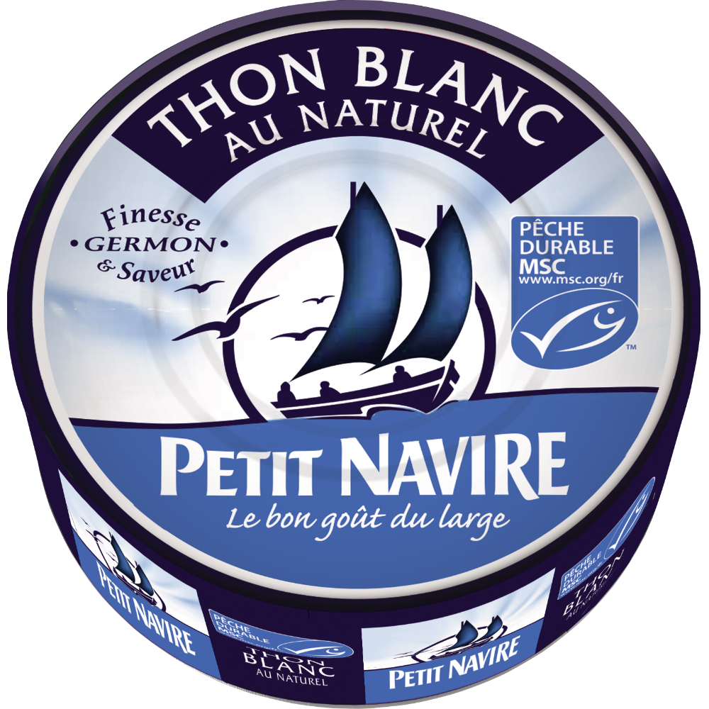 Thon blanc au naturel pêche durable, Petit Navire (112 g) | La belle ...