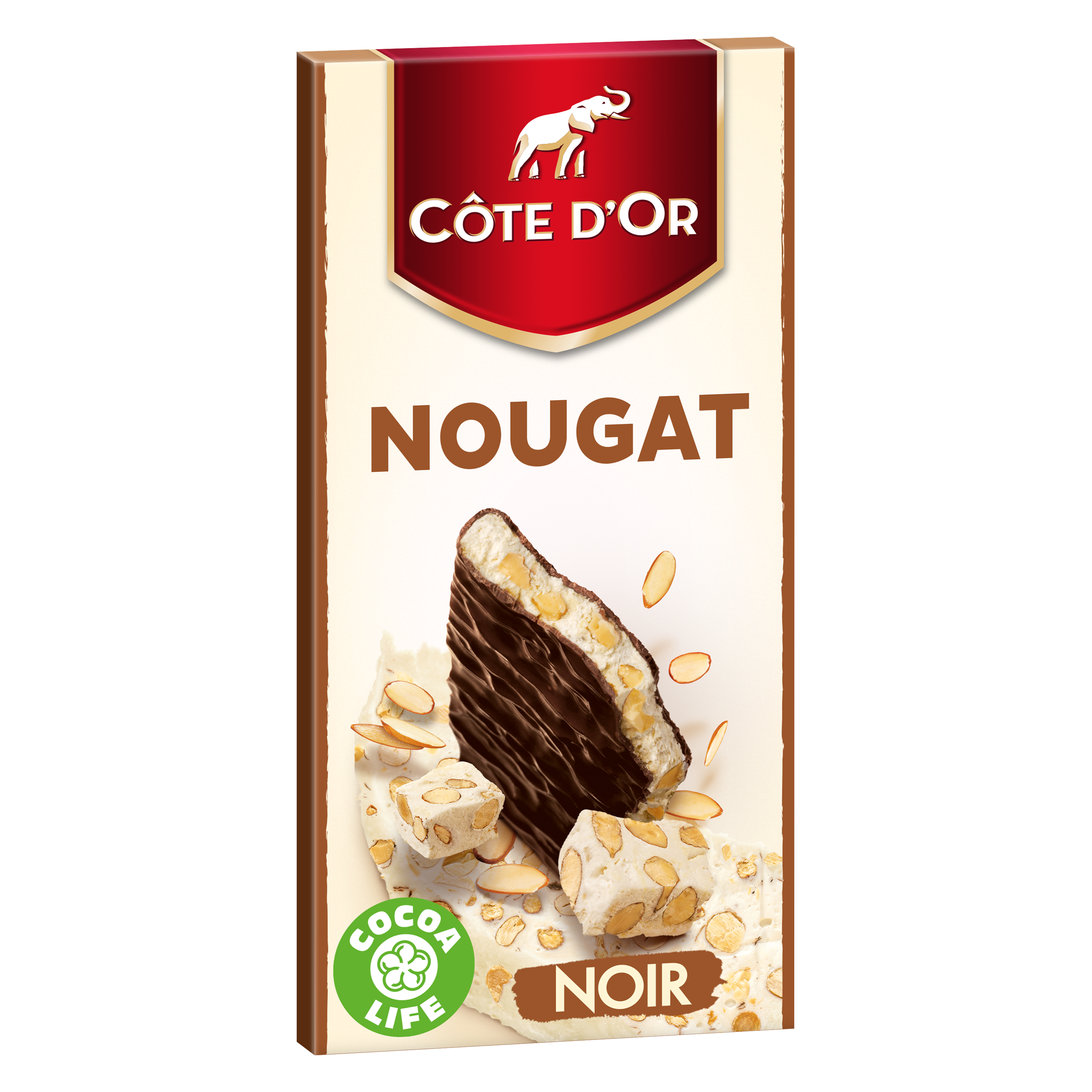 Chocolat fourré au nougat, Côte d'Or (130 g) | La belle vie : Changez ...