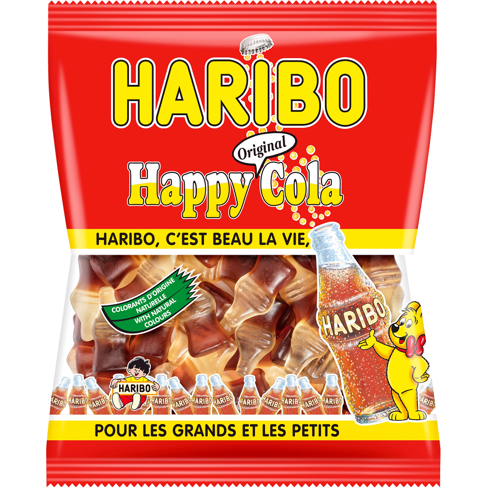 Bonbons Happy Cola, Haribo (300 g) | La belle vie : Vos courses livrées ...