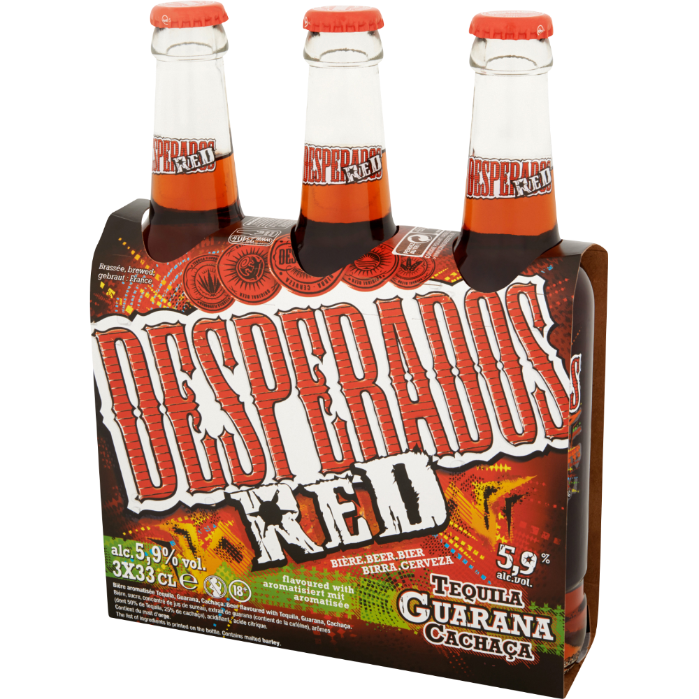 Pack de Desperados Red, 5.9° (3 x 33 cl) | La belle vie : Vos courses ...
