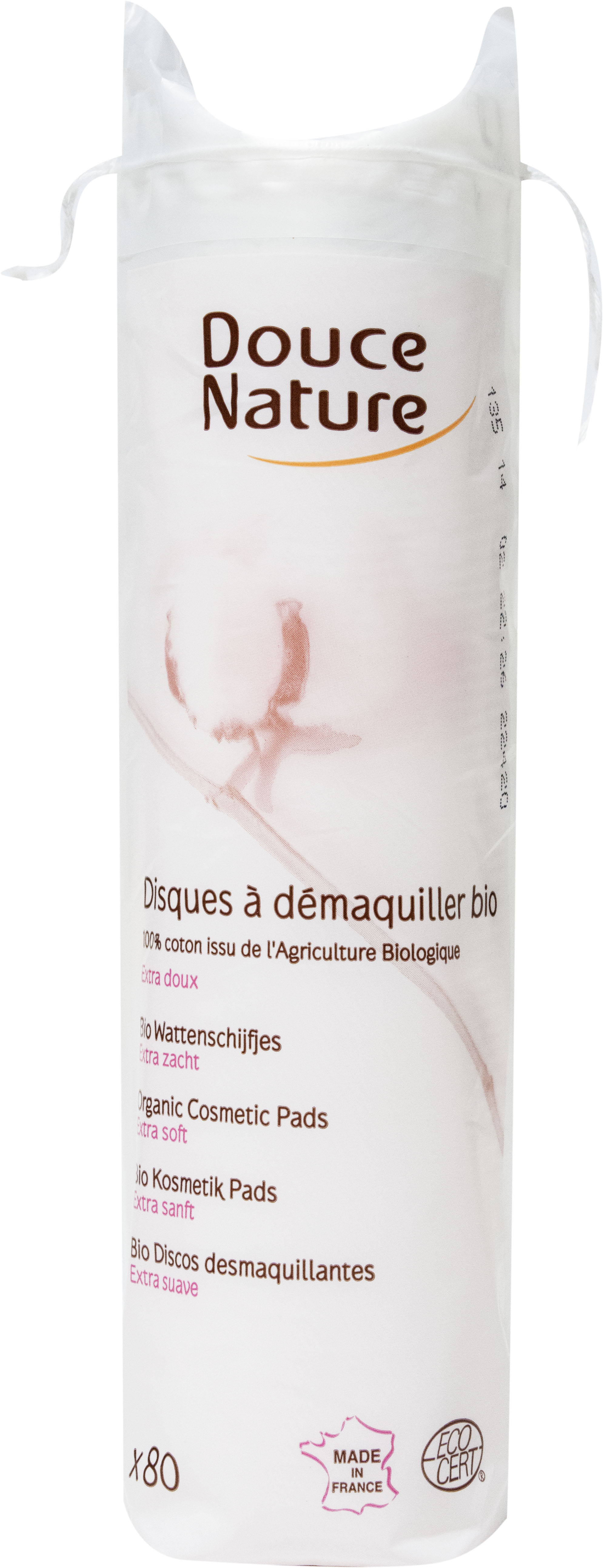Coton disques à démaquiller BIO, Douce Nature (x 80) | La belle vie ...