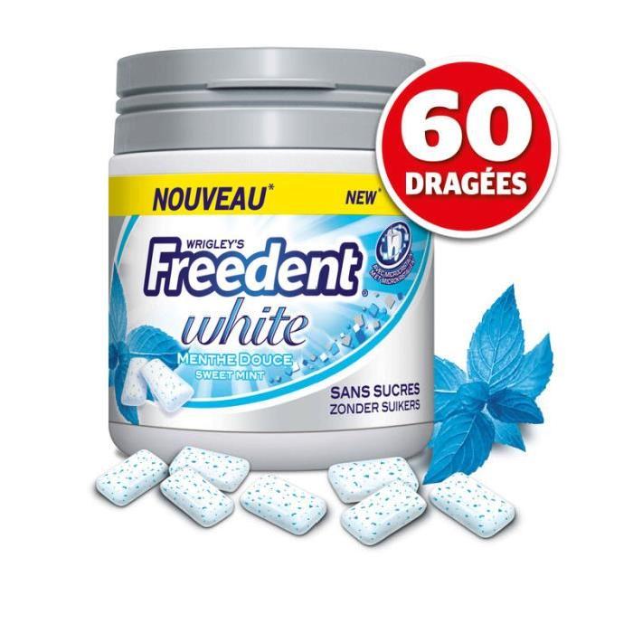 Chewing-gum Menthe Douce, Freedent White (60 dragées) | La belle vie ...