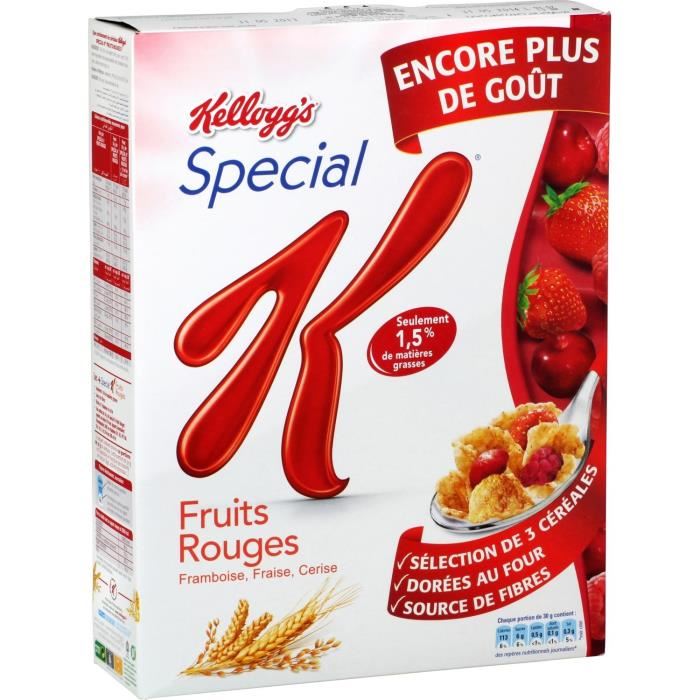 Spécial K aux fruits rouges, Kellogg's (300 g) | La belle vie : grande ...