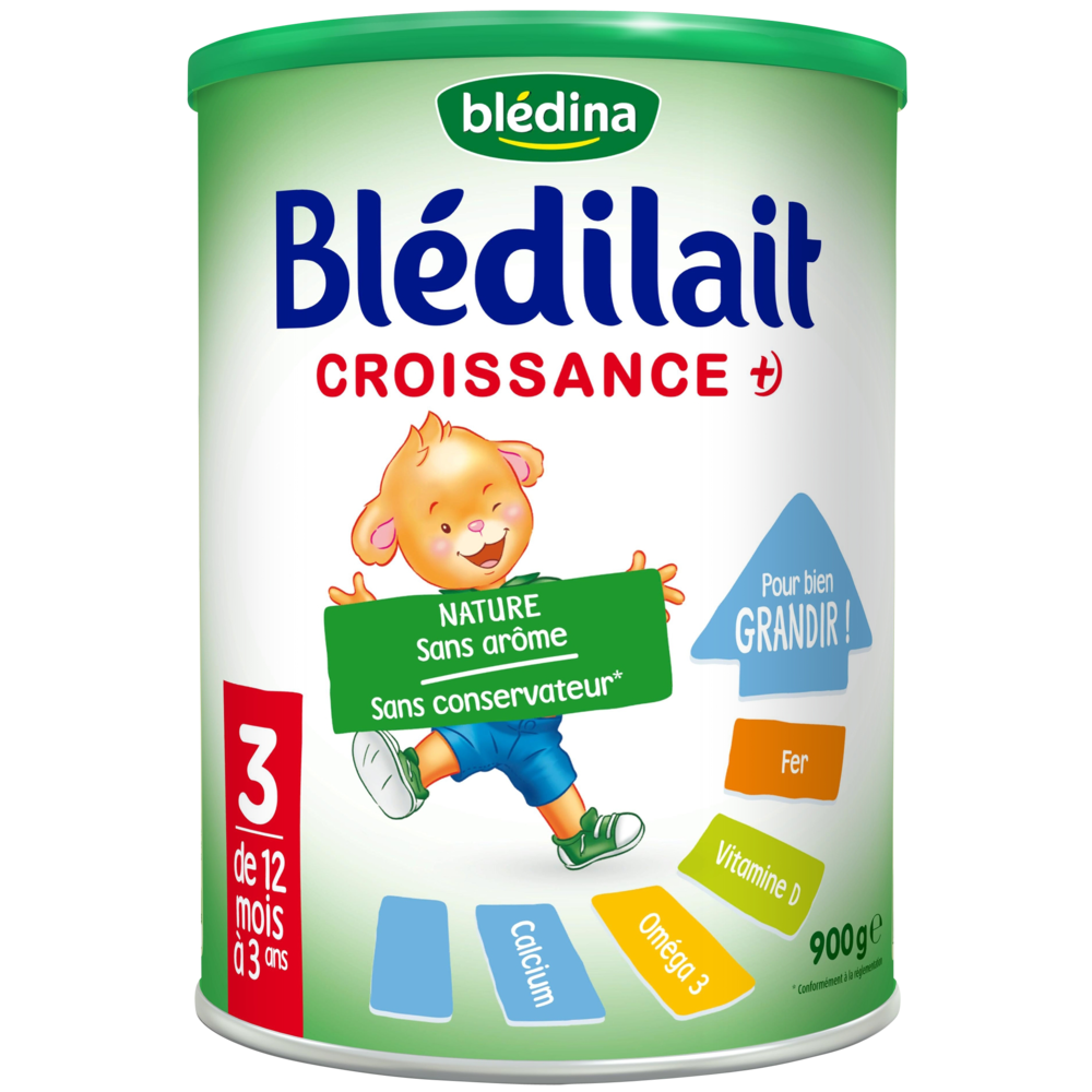 Lait de croissance en poudre Blédilait 3 - dès 12 mois (900 g) | La ...