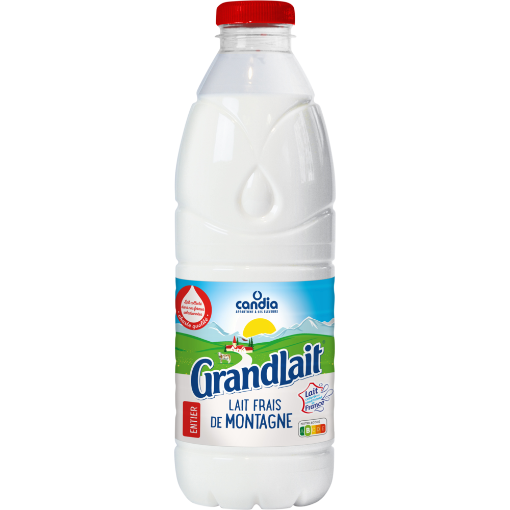 Lait frais pasteurisé entier montagne, Grandlait (1 L) | La belle vie ...