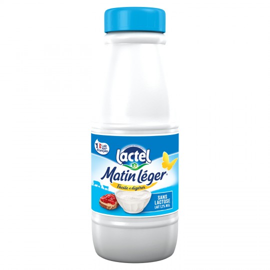 Lait Matin léger facile à digérer 1,2% MG, Lactel (50 cl) | La belle ...