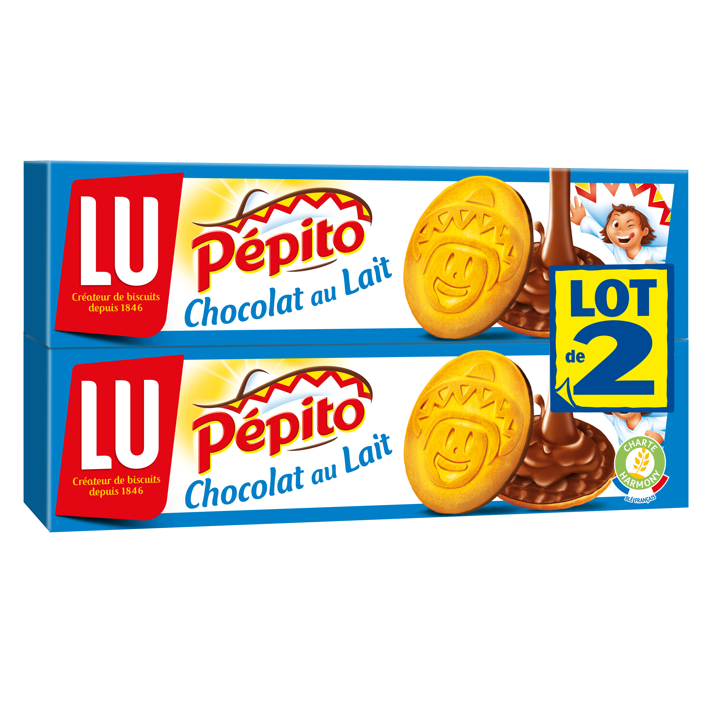 Pépito au chocolat au lait, Lu (Lot de 2 x 192 g) | La belle vie ...