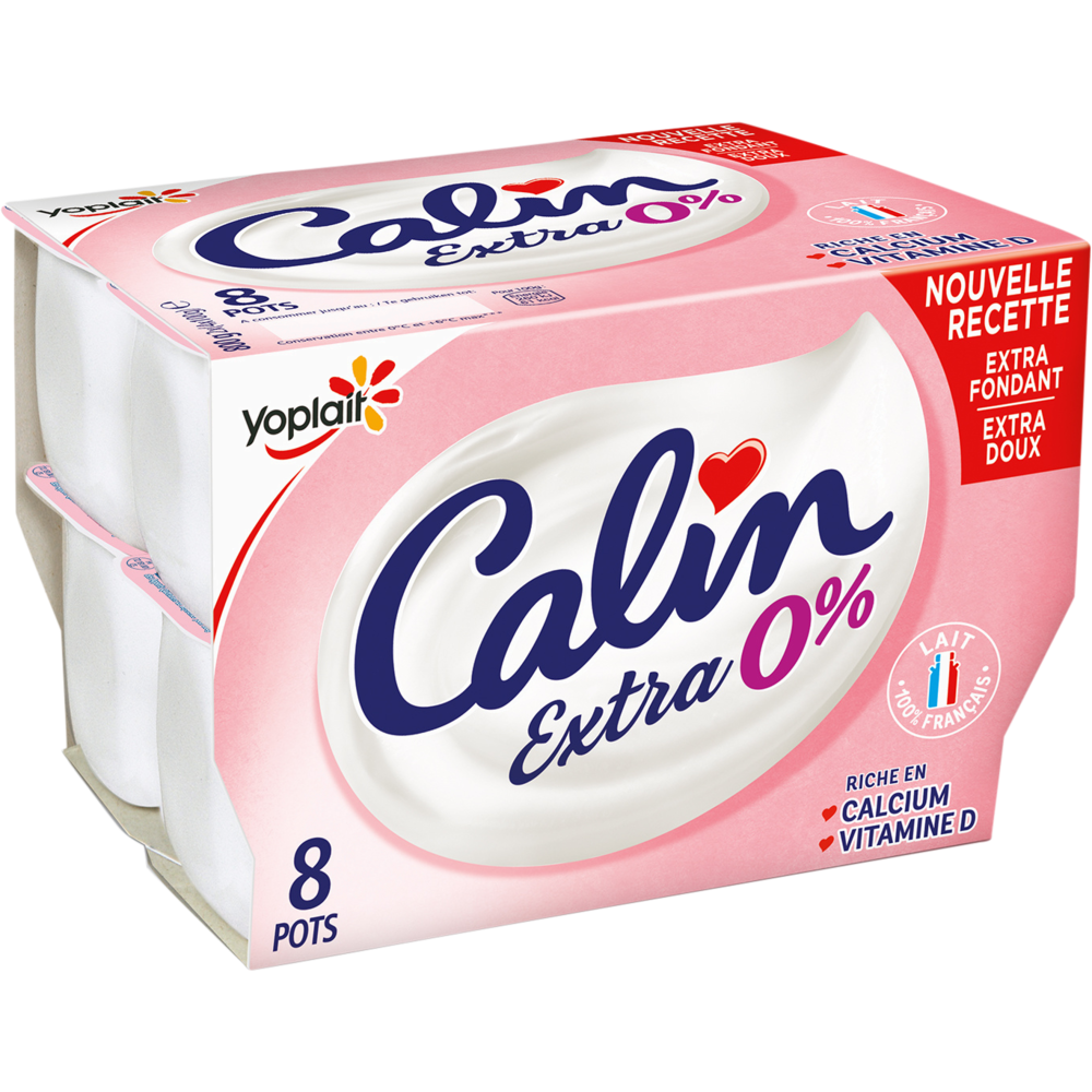Fromage blanc Calin nature 0% de MG, Yoplait (8 x 100 g) | La belle vie ...